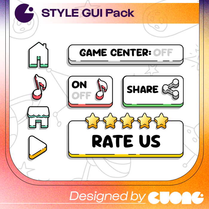 Doodle style GUI | GameDev Market