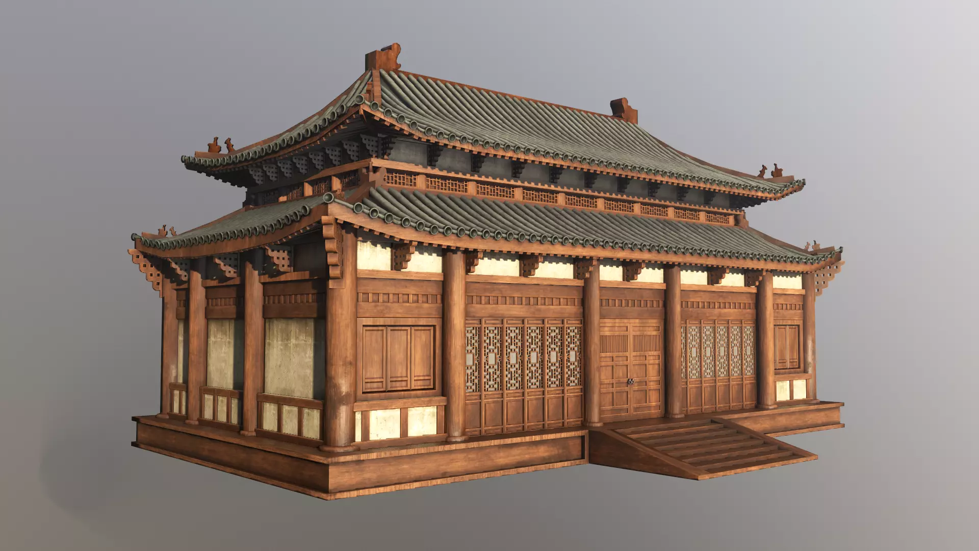 Asian Japanese Realistic Building | GameDev Market