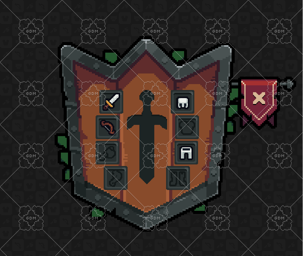 Adventure UI | UI Pixel Art Asset Pack | GameDev Market