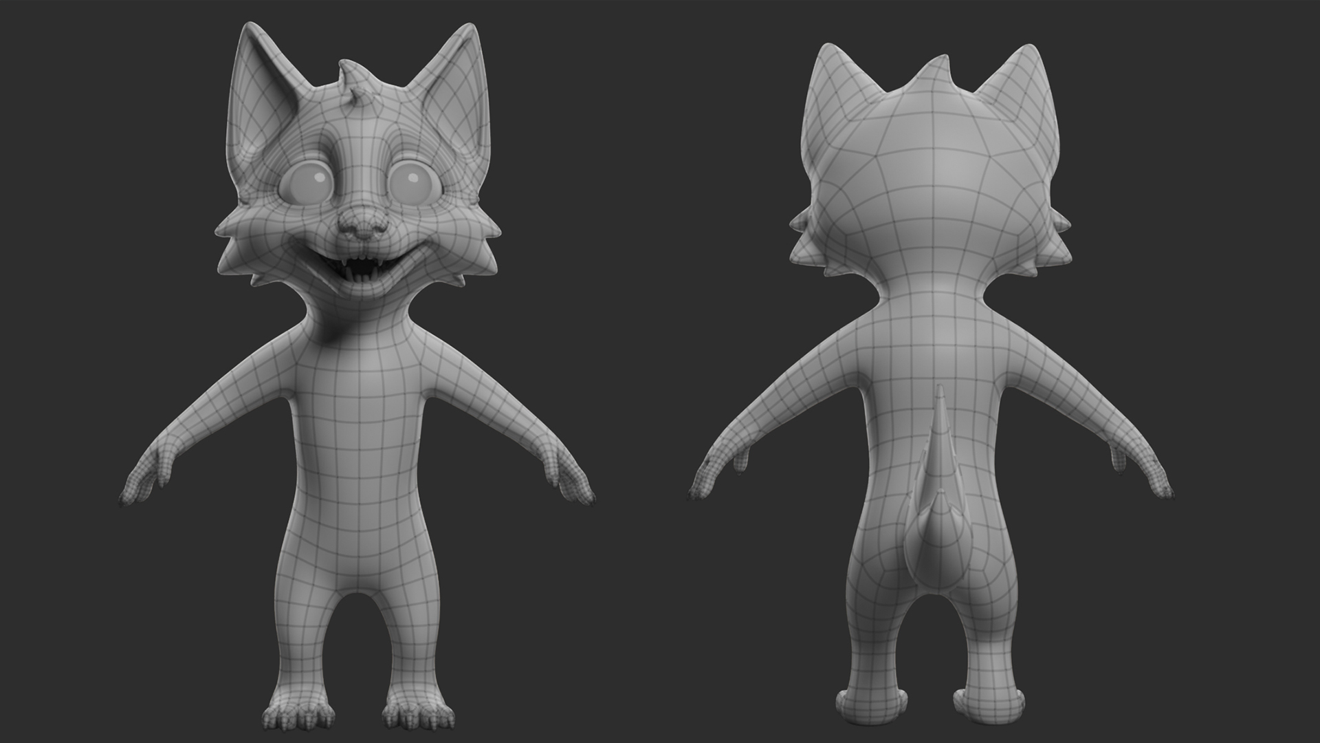 Cartoon Dog - Topology + UV Map | GameDev Market