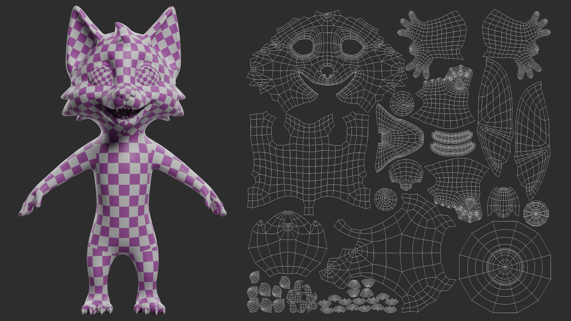 Cartoon Dog - Topology + UV Map | GameDev Market