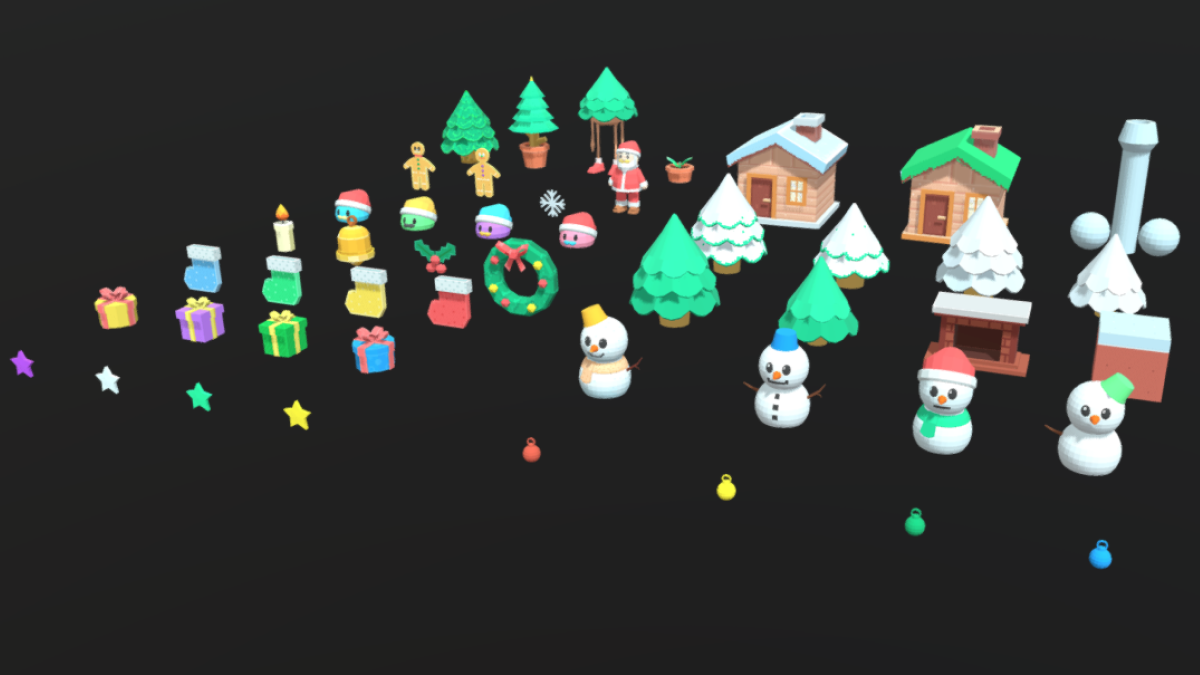 Low Poly Holiday Season Pack (Xmas & Winter) | GameDev Market