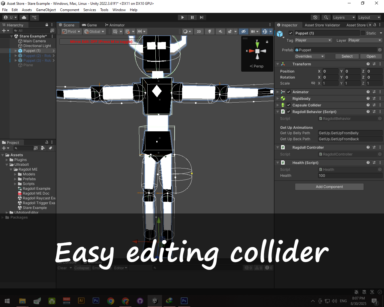 Ragdoll Me - Unity Active Ragdoll | GameDev Market