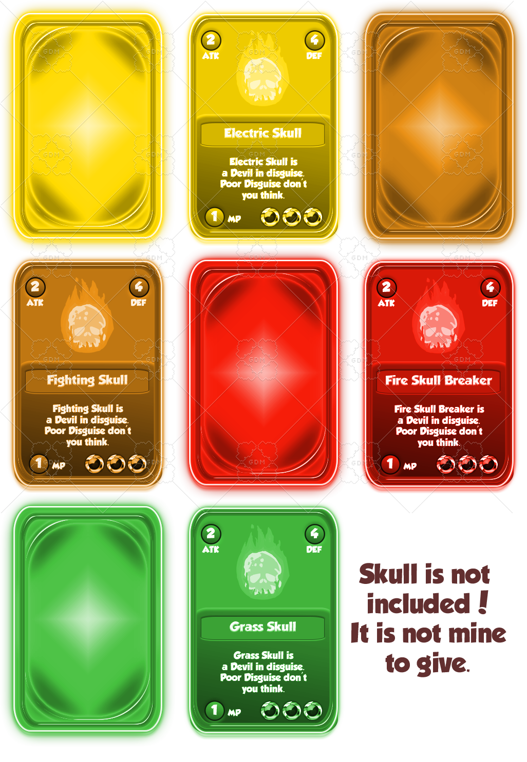 TCG Card Set 1 GameDev Market