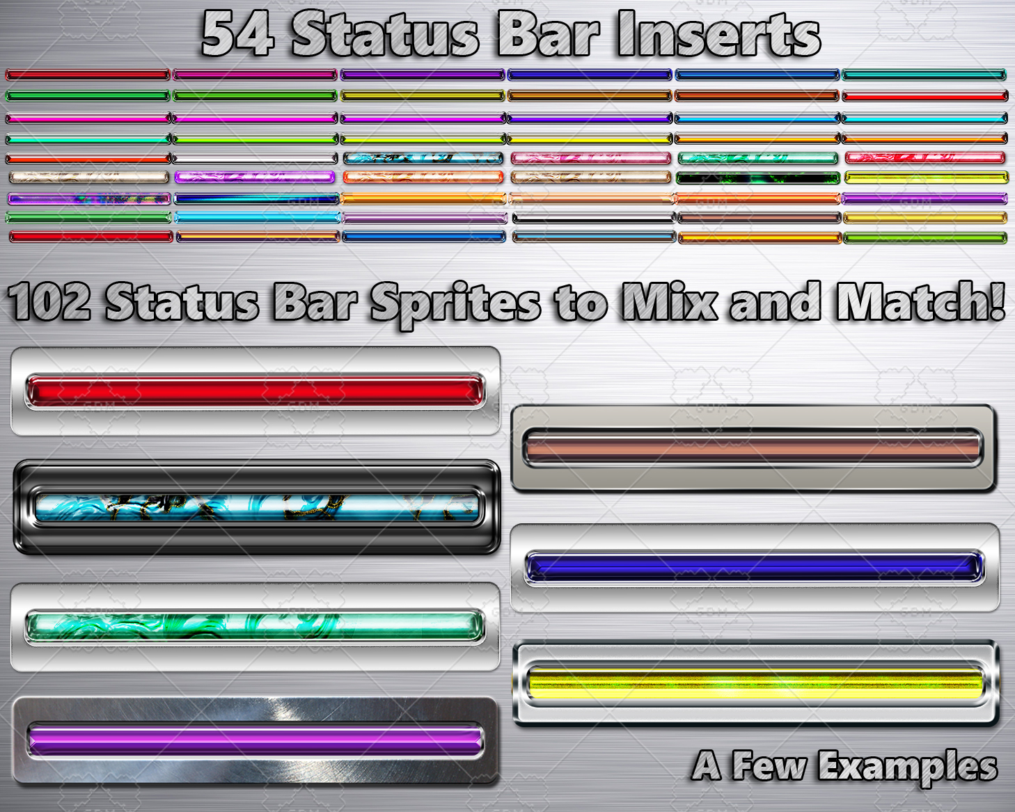 Metal Status Bar Game Pack GameDev Market Metal Status Bar Game Pack GameDev Market