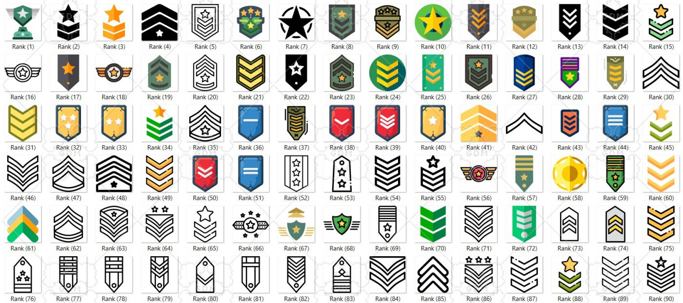 Military Ranks Pack GameDev Market Military Ranks Pack GameDev Market
